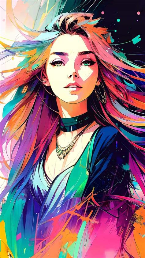 Girl Inkpunk Iphone Wallpaper Hd Art Girl Portrait Art Girl Iphone