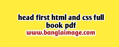 Head First Html And Css Full Book Pdf