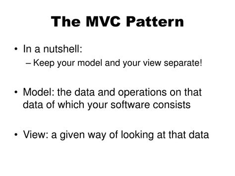 PPT Software Architecture And The MVC Pattern Basics For Transportation Engineers PowerPoint