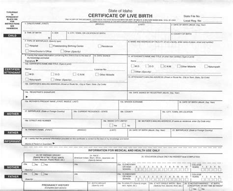 Printable Fillable Birth Certificate Template ~ News Word Regarding Fresh Fillable Birth