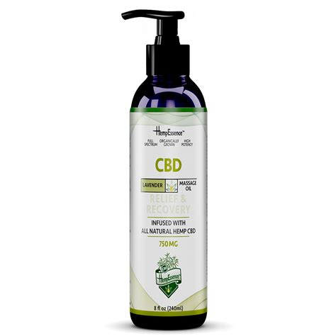 Lavender Cbd Massage Oil Hempessence