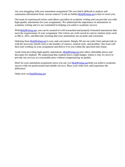 Annotation Assignment Pdf Annotation Teachers