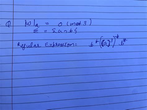 Theory Of Computation Regular Expression