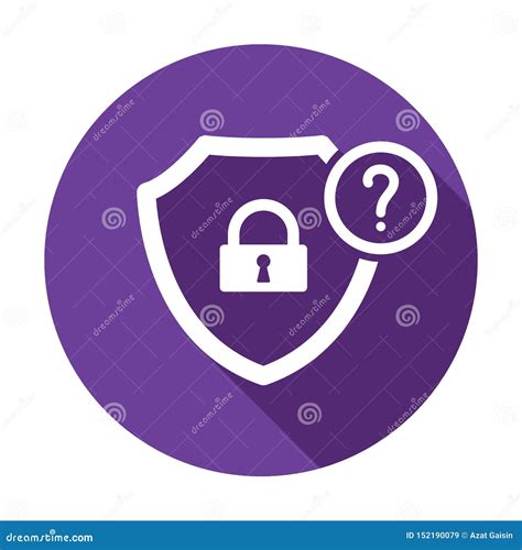Security Icon With Question Mark Security Icon And Help How To Info Query Symbol Stock