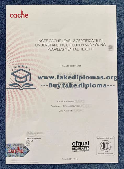 How Can I Get To Buy NCFE CACHE Level Fake Certificate