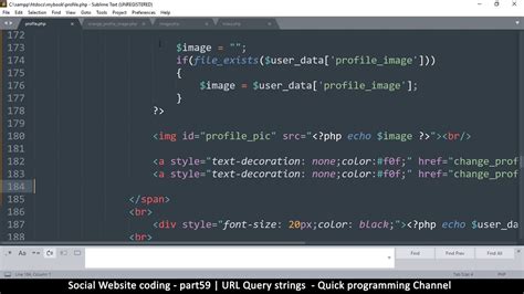 Social Website From Scratch Part 59 Using Url Query Strings Oop Php With Mysql Database