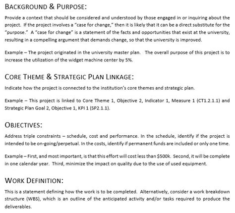 Professional Project Scope Examples And Templates Excel Word Templatedata