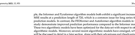 Algorithmic Model In Multivariate Long Series Time Series Prediction