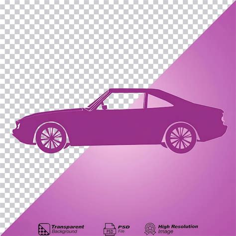 투명한 배경에 고립 된 자동차 쿠페 실루 프리미엄 Ai 생성 Psd