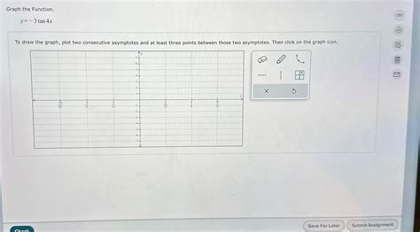 Solved Graph The Functiony 3tan4 ﻿find Table Of Values