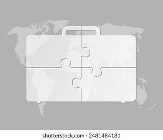 Four Steps Puzzle Diagram Infographic Business Stock Vector Royalty Free Shutterstock