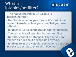 Packet Filtering Using Iptables Ppt