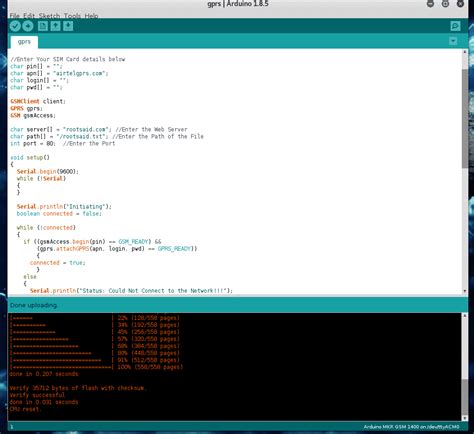 Read A Web Page Using 3g Network Arduino Mkr Gsm 1400 Project