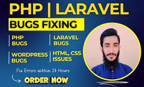 Fix Troubleshoot Php Bugs Laravel Bugs Wordpress Bug And Html Css
