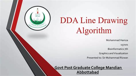 Dda Line Algorithm Presentatiion Pptx Computing Technology