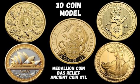 3d Coin Medallion Coin Ancient Coin 3d Sword Challenge Coin Stl For 3d