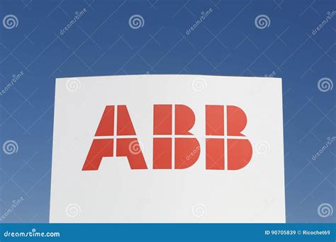 Abb Logo On A Panel Editorial Stock Image Image Of Power 90705839