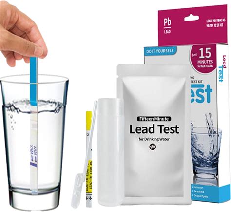 Amazon co jp 鉛水テストキット 鉛ストリップとドロッパー付きの水質検査キット 鉛検査キット 飲料水井戸水水道水用の水