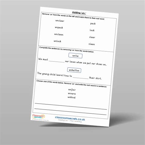 Removing Un Prior Learning Resource Classroom Secrets