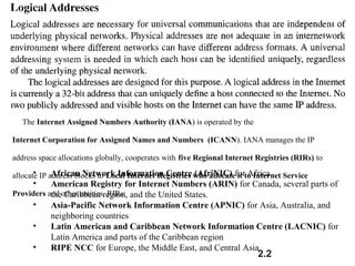 A Logical Laddressing PPT