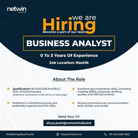 Divya Joshi On Linkedin Hiring Businessanalyst Careeropportunity