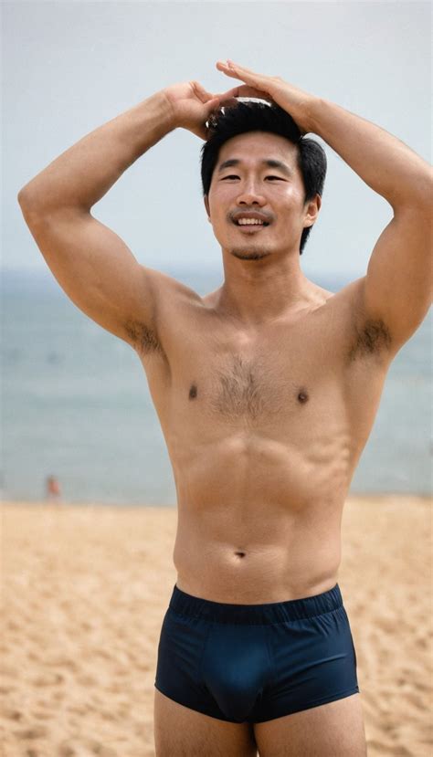 Asian Athlete With Hairy Armpits Stable Diffusion Online