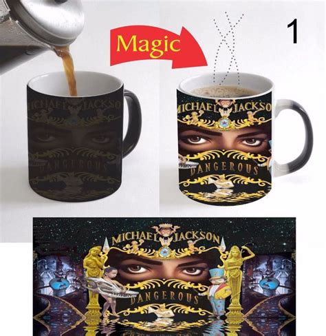 Dangerous Michael Jackson Mj Mugs Coffee Cups Heat Sensitive Morph Mug