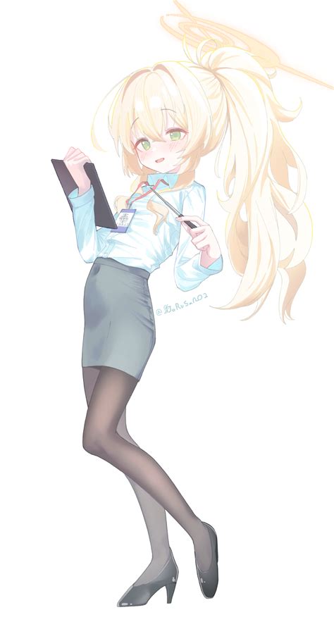 Dorusan 02 Professor Niyaniya Blue Archive Blue Archive Fluffy Hair Commentary Highres