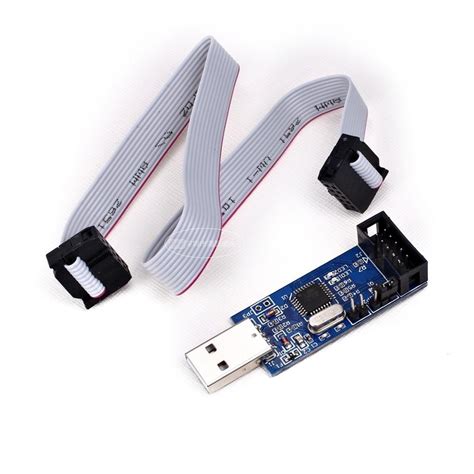 LC 01 51 AVR programozó ISP USBASP letöltő USBISP letöltő kábel 10 tűs