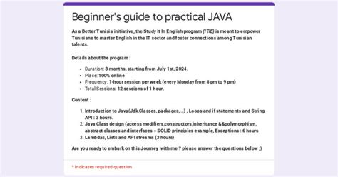 Yassine Messaoud On Linkedin Beginners Guide To Practical Java