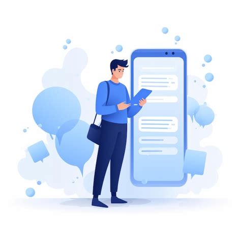 Premium Photo Connected Moments A Minimalistic 2d Illustration Depicting Instant Communication