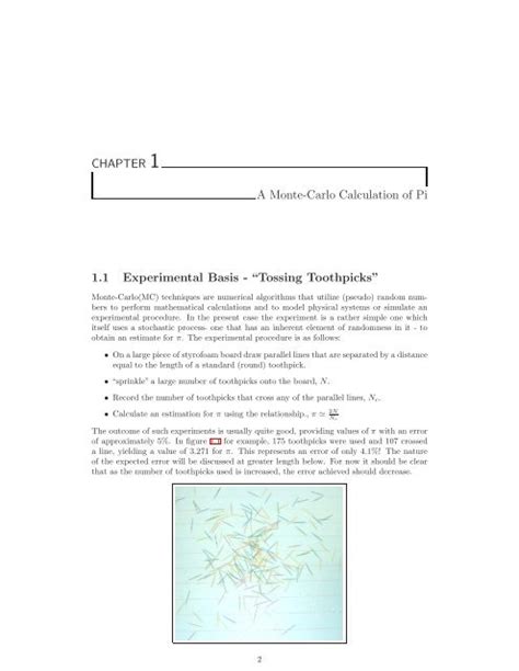 Chapter 1 A Monte Carlo Calculation Of Pi 11