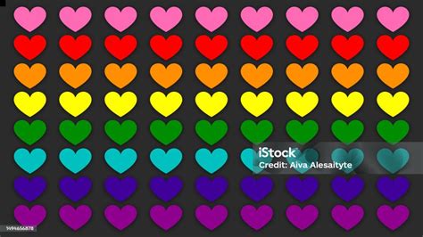 해피 프라이드의 달 Lgbt 길버트 레인보우 프라이드 플래그 하트 라인 배경 2023년에 대한 스톡 벡터 아트 및 기타 이미지 2023년 6월 Lgbt 프라이드의 달