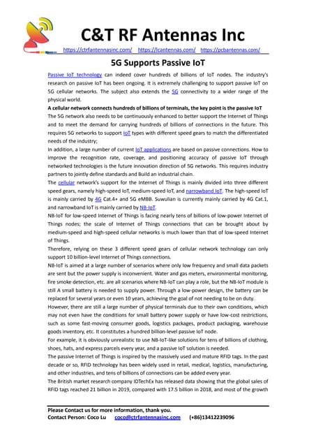 6 Types Of Passive Iot Technologiespdf