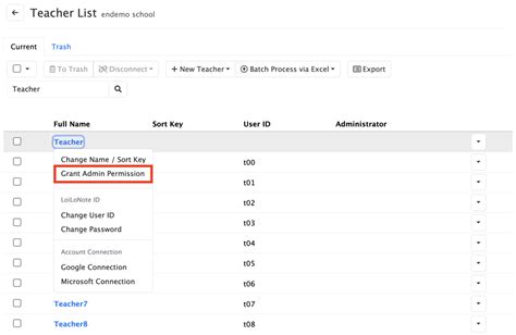 【school Administrator】grant Admin Permission To Specific Teacher