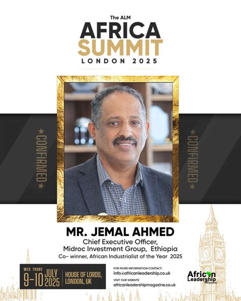 Jemal Ahmed Honored At Uk House Of Lords For Industrial Leadership