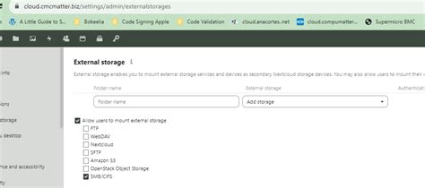 occ command allow users to mount external storage r nextcloud