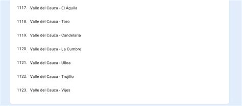 Regex Expresión Regular Para Validar Un Municipio De Colombia Stack