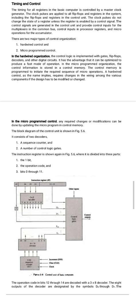 Timing And Control Signal Bachelor Of Computer Applications Studocu
