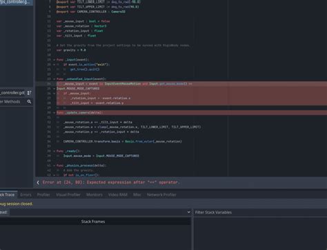 Whats The Issue Here Following Fps Tutorial Rgodot