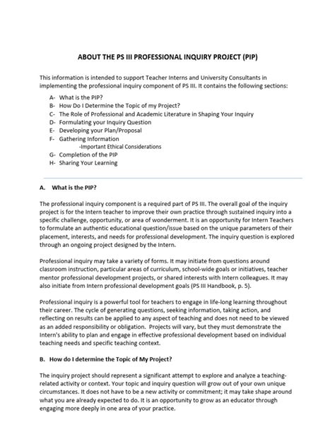 Pip Overview Updated Pdf