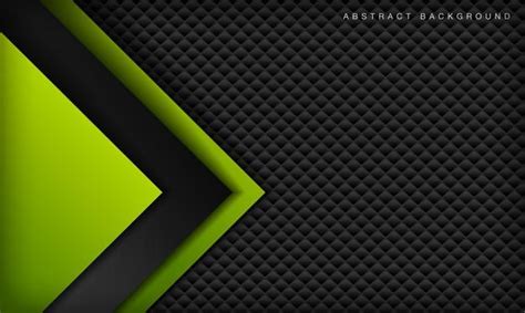 Abstract Green Black Corporate Background Vector Tech Design