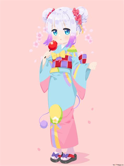 Dragon Maid De Miss Kobayashi Kanna Kamui Vector K Descarga De Fondo De Pantalla