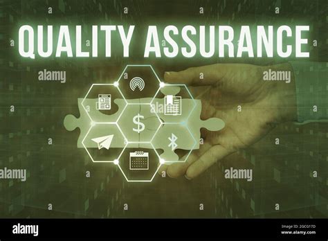 Sign Displaying Quality Assurance Concept Meaning Preventing Mistakes And Defects In