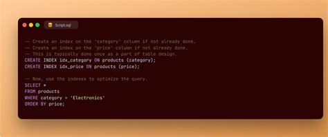 sql optimizing queries with indexing dev community