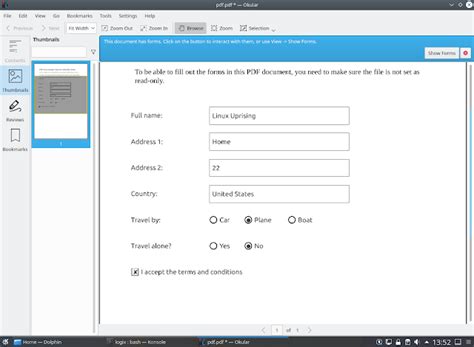 How To Create Fillable Pdf Forms With Libreoffice Writer Linux