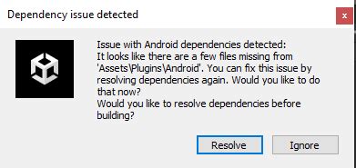 Android Dependency Resolve Issue Questions Answers Unity Discussions