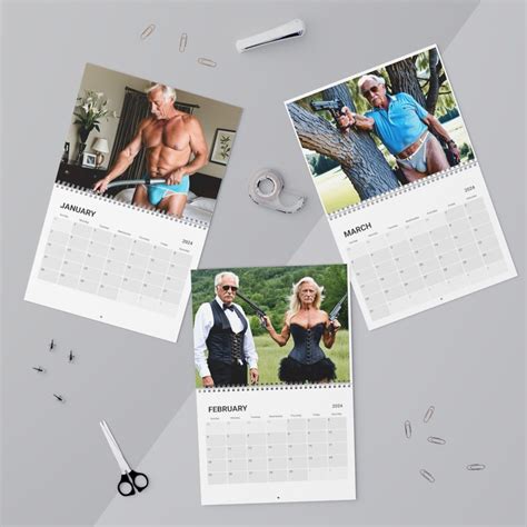 Calendar Gilf With Guns Edition Gag Gift Etsy