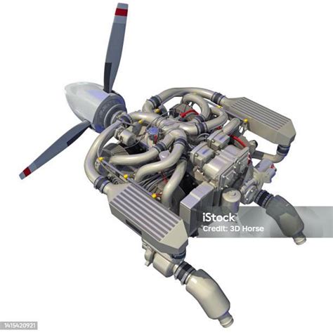 흰색 배경에 항공기 터보프롭 엔진 3d 렌더링 터보프롭 엔진에 대한 스톡 사진 및 기타 이미지 터보프롭 엔진 3차원 형태