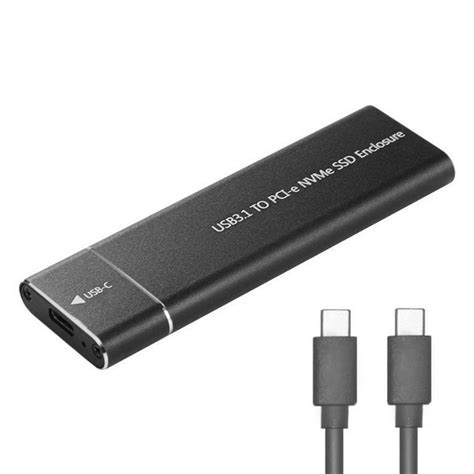 Jual USB 3 1 Type C M 2 NVMe SSD Enclosure 10Gbps M Key PCI E Mobile Case Box Shopee Indonesia